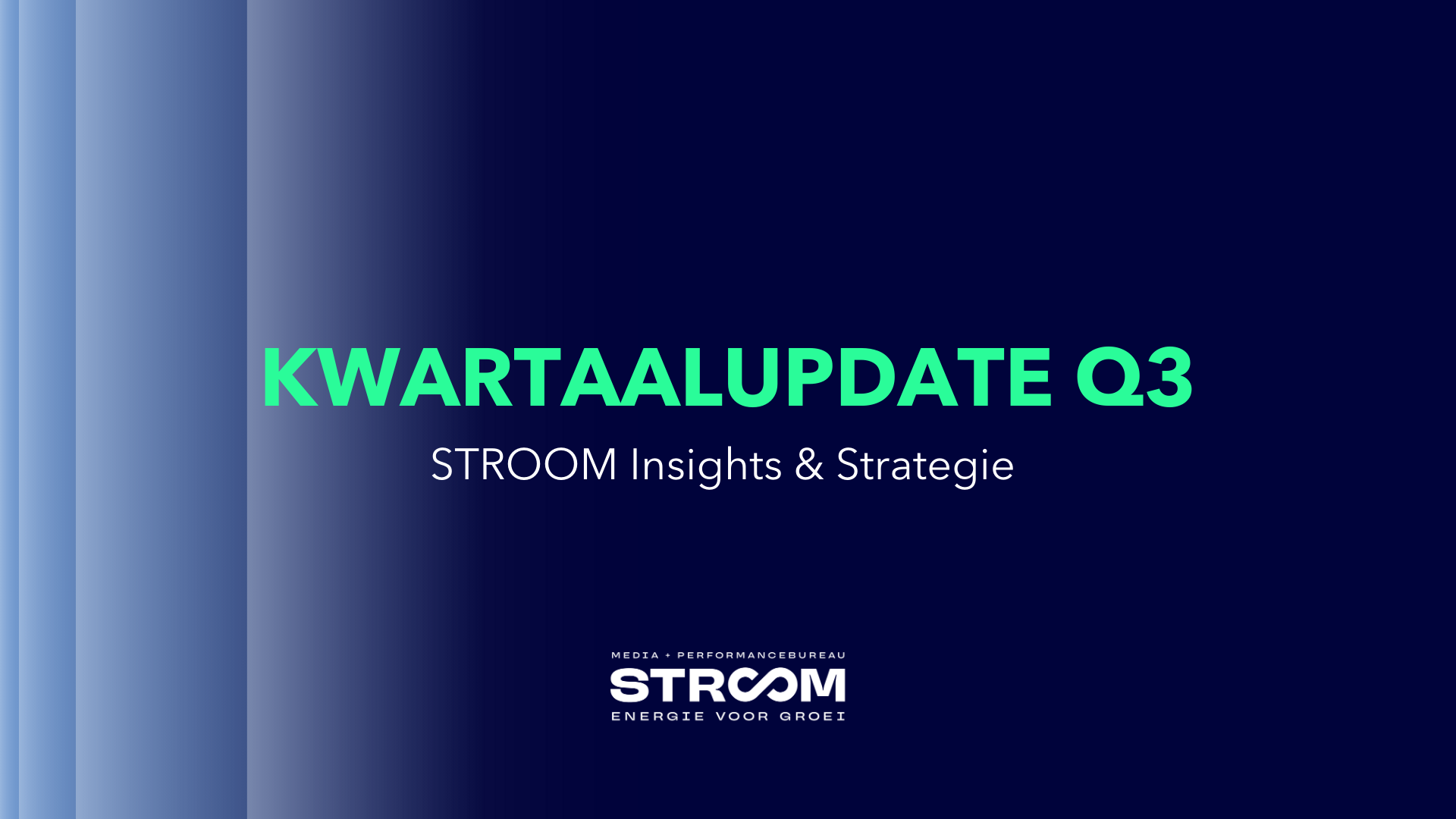 STROOM Kwartaalupdate Q3 - Media- en performancebureau STROOM